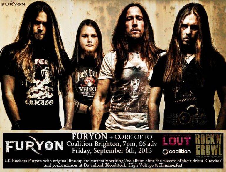 FURYON Play Live in Brighton UK | ROCKNGROWL.COM