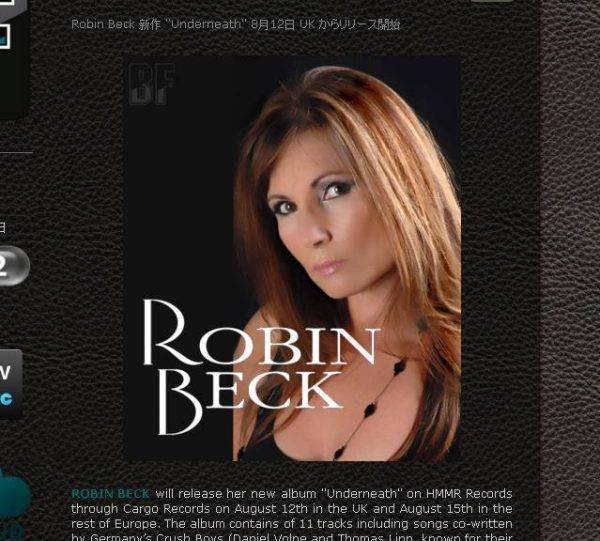 Robin Beck "Underneath" featuring. on Breath-Fresher Japan | ROCKNGROWL.COM